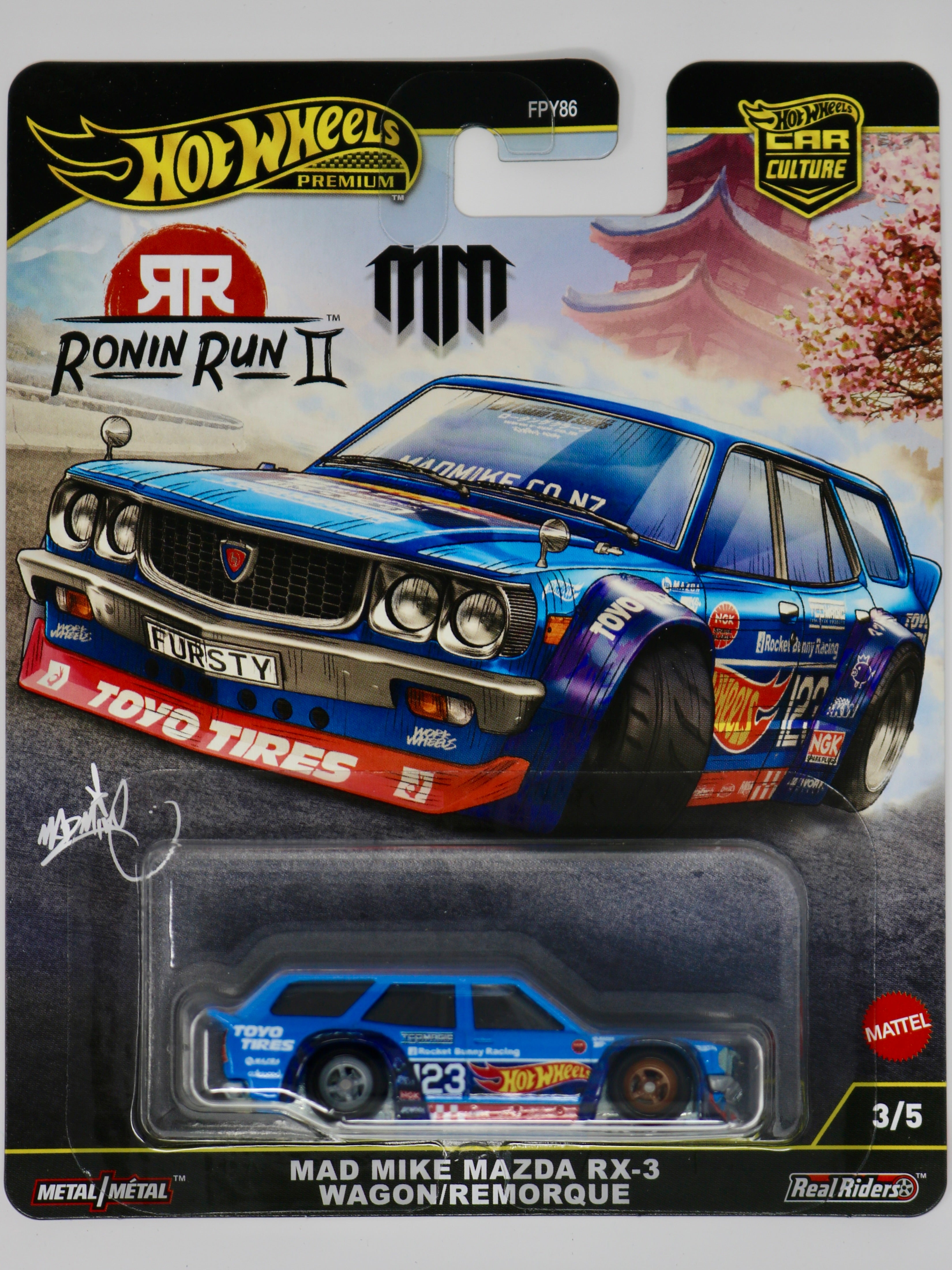 Hot Wheels 2025 Car Culture | Ronin Run II | Mad Mike Mazda RX-3 Wagon ...
